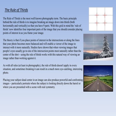 The Rule of Thirds | PPTX
