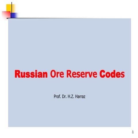 Russian Ore Reserve Codes | PDF