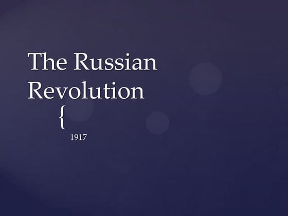Russian Revolution | PPT | War and Conflicts