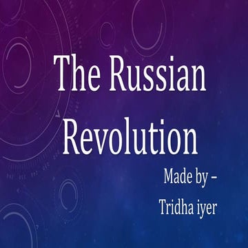 The russian revolution | PPT