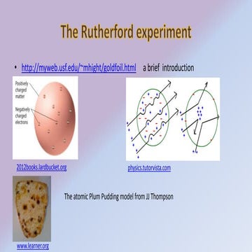 The rutherford experiment | PPTX | Chemistry | Science