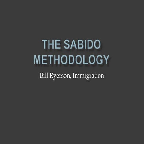 The Sabido Methodology | PPT