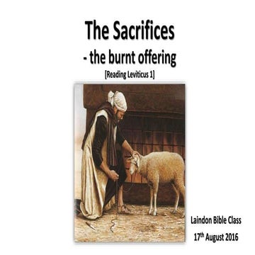 The sacrifices burnt offering | PPTX