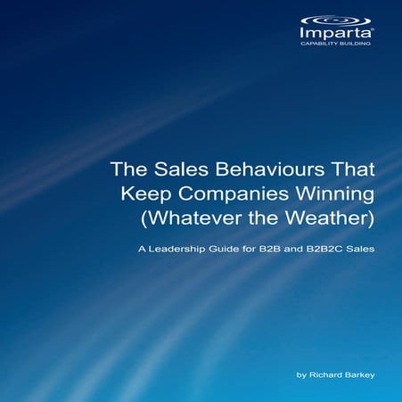 Sales Behaviours that Keep Companies Winning | PDF