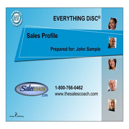 The Sales Coach Di Sc Personality Sample | PDF