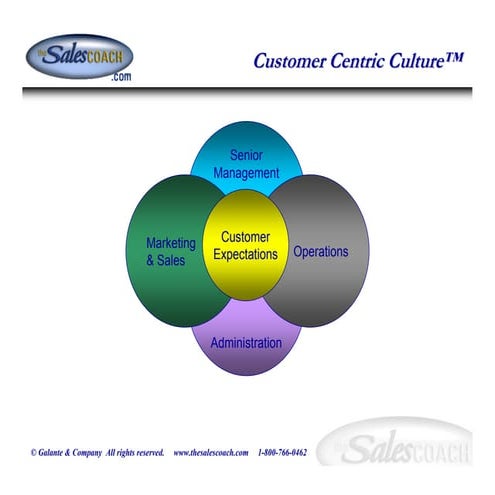 The Sales Coach Model Customer Centric Culture | PDF