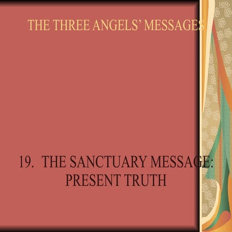The Sanctuary Message | PPT