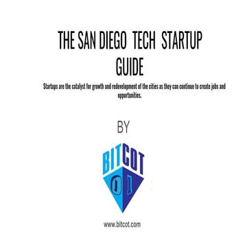 The San Diego Tech Startup Guide | PPT