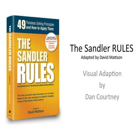 The Sandler Rules - Adaption by David Mattson ( Visual Adaption by Dan ...