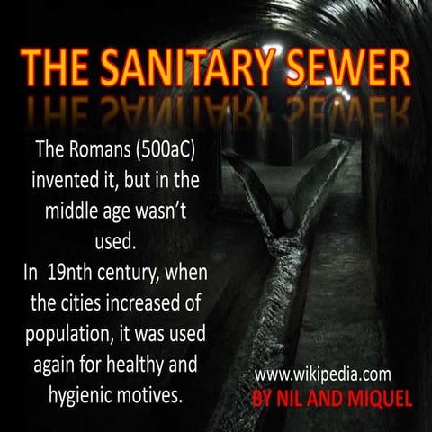 The sanitary sewer | PPTX
