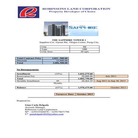 The sapphire tower 1 | PDF