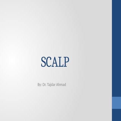 THE SCALP layers nerve supply blood supply | PPTX