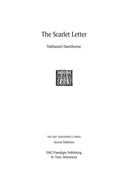 The scarlet letter | PPT