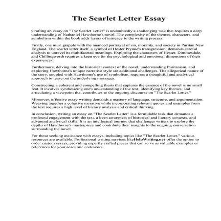 The Scarlet Letter Analysis Essay.pdf