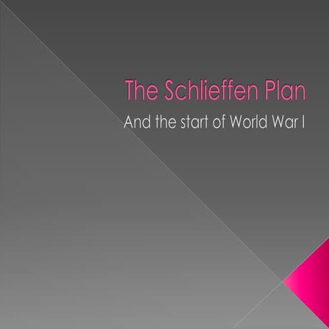 The schlieffen plan | PPTX