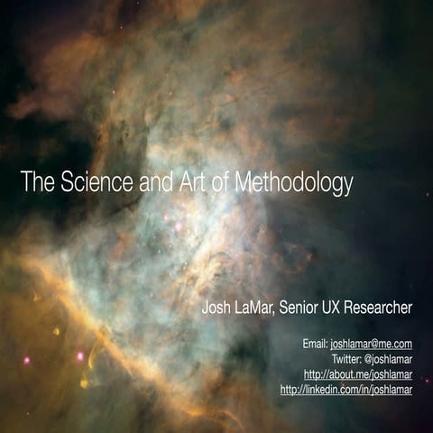 The science and art of methodology | PDF