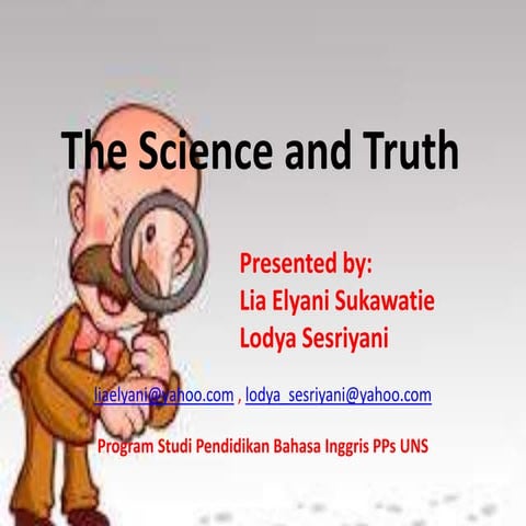 The science and truth | PPTX