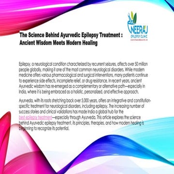 The Science Behind Ayurvedic Epilepsy Treatment Ancient Wisdom Meets ...