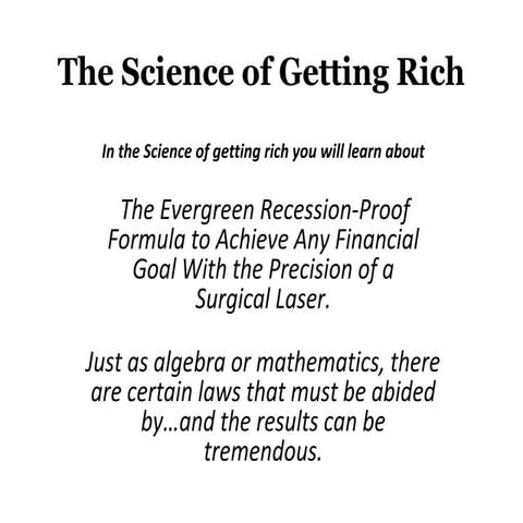 The Science of Getting Rich | ODP