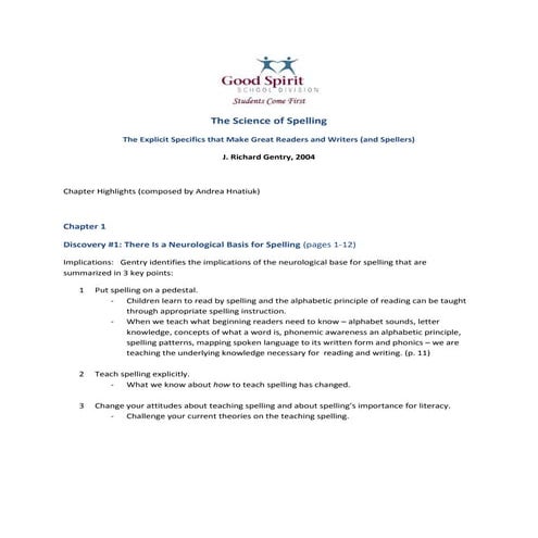 The science of spelling | DOCX