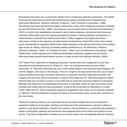 The Science of Talent | PDF