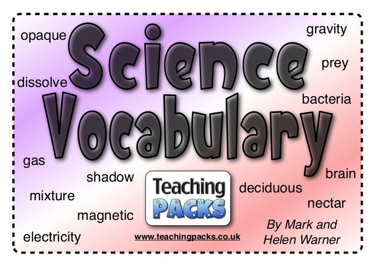 The Science Vocabulary Pack