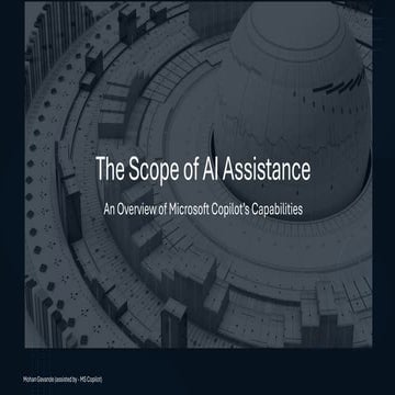 The Scope of AI Assistance - An Overview of AI Assitance capabilities ...