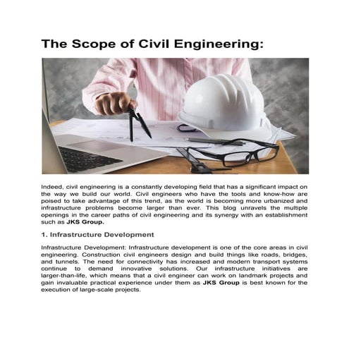 The Scope of Civil Engineering Opportunities and Innovations | PDF