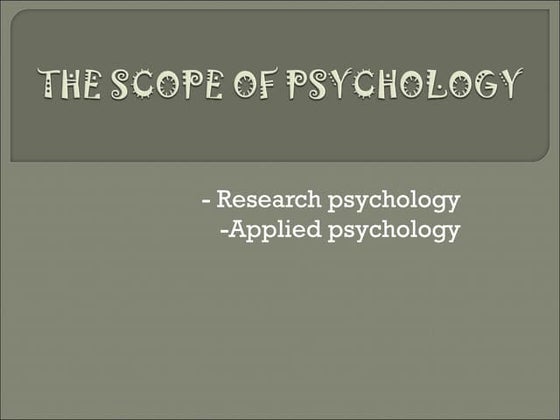 History of Psychology | PPTX | Science