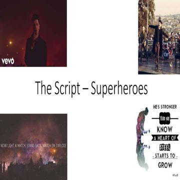 The script superheroes analysis | PPTX