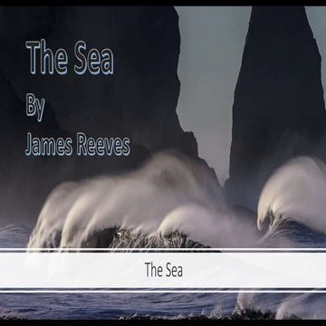 The Sea.powerpoint presentation for learners. | PPTX
