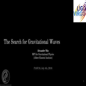 The Search for Gravitational Waves | PDF