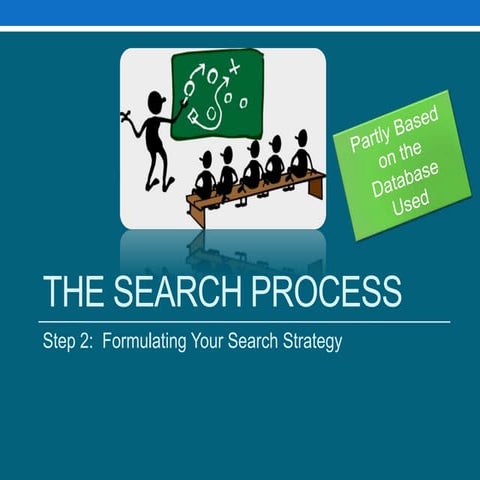 The Search Process: Step 2 - Developing a Good Search Strategy | PPT