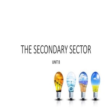 The secondary sector | PPT