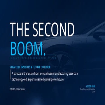 The Second Boom: India’s Automotive Transformation to 2030 | PPTX