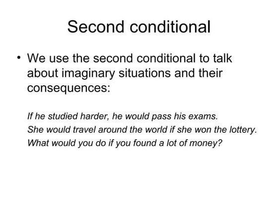 Second conditional | PPTX