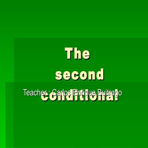 First and second conditional | PPTX
