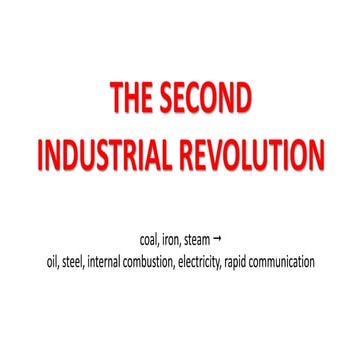 The second industrial revolution | PPTX