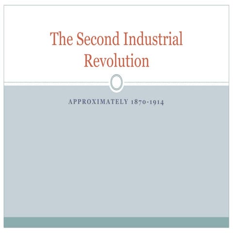 The second industrial revolution5.1 | PPT