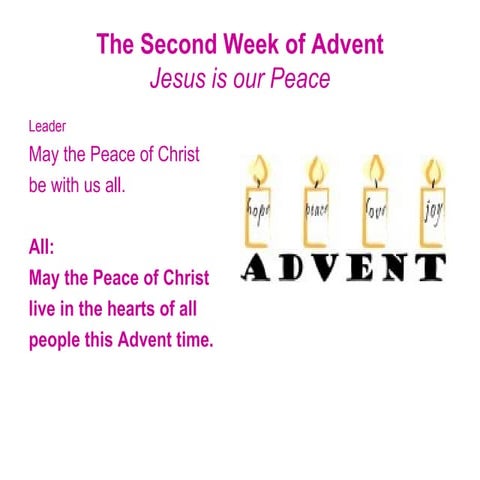 The Second Week Of Advent | PPT