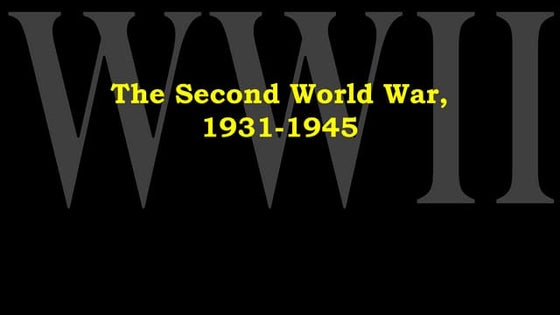 Ppt The Second World War Powerpoint Presentation Id PowerPoint
