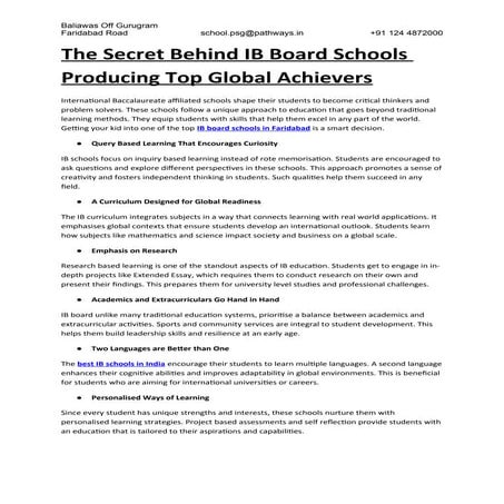 The Secret Behind IB Board Schools Producing Top Global Achievers.docx