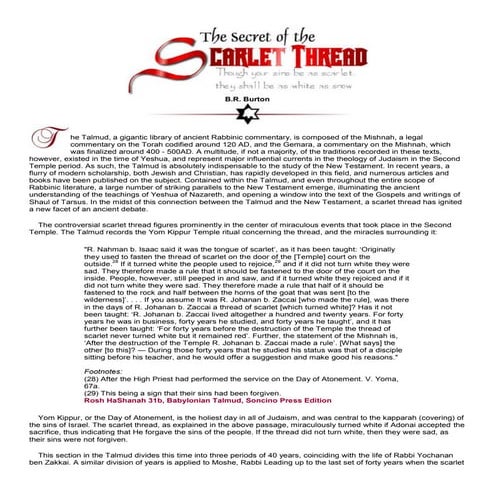 The secret of the scarlet thread | PDF