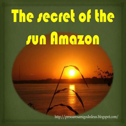 The secret of the sun amazon. Photos | PPT