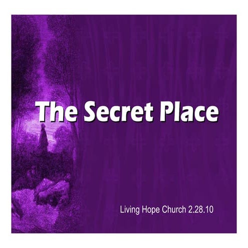The Secret Place | PDF