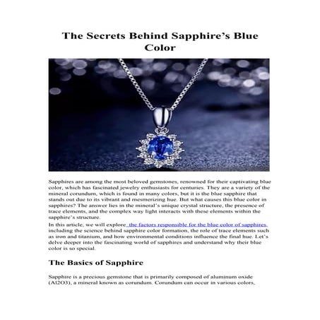 The Secrets Behind Sapphire’s Blue Color.docx