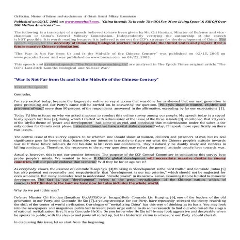The Secret Speech of Chinese General Chi Haotian II.docx
