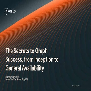 Apidays New York 2024 - The secrets to Graph success, by Leah Hurwich ...