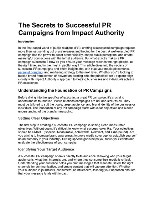 Public Relations Strategies 1.pdf | Advertising Industry | Industries