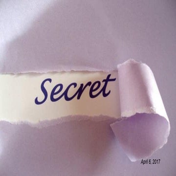 The secret to keeping secrets | PDF